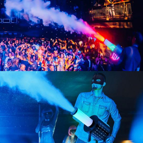 Bazooka CO2 Led - 3 en 1 : Led, CO2, confettis | France Effect