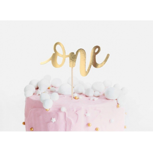 Cake topper doré anniversaire 1 an | France Effect