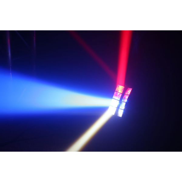 Jeu de lumière double hélix 8 X LEDs 3W RGBW DMX BeamZ | France Effect